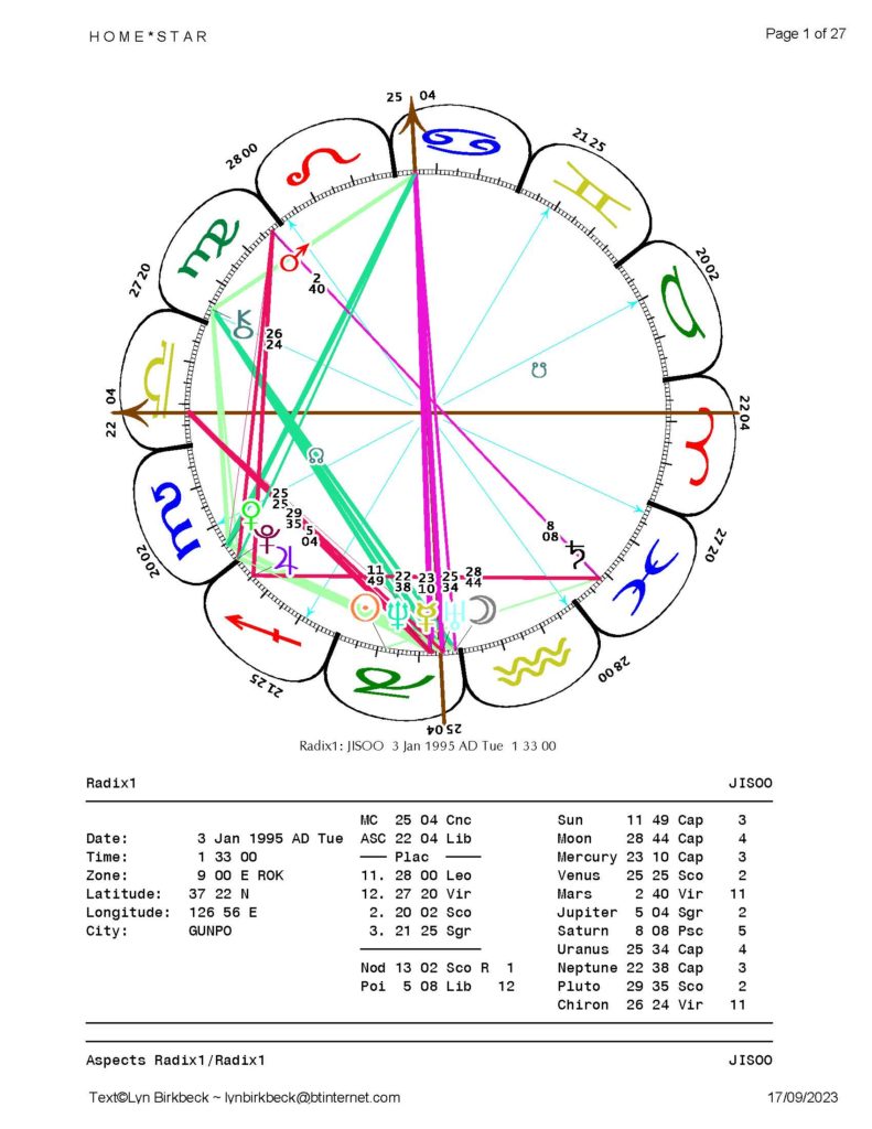 Complete Personality Profile – Lyn Birkbeck Astrologer
